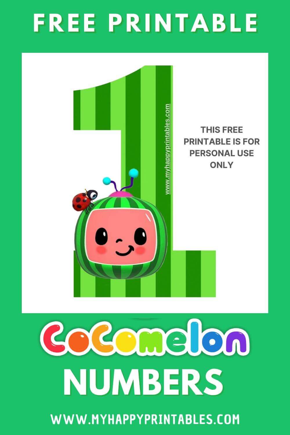 Free Printable Cocomelon Numbers - My Happy Printables