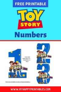 Free Printable Toy Story Numbers - My Happy Printables