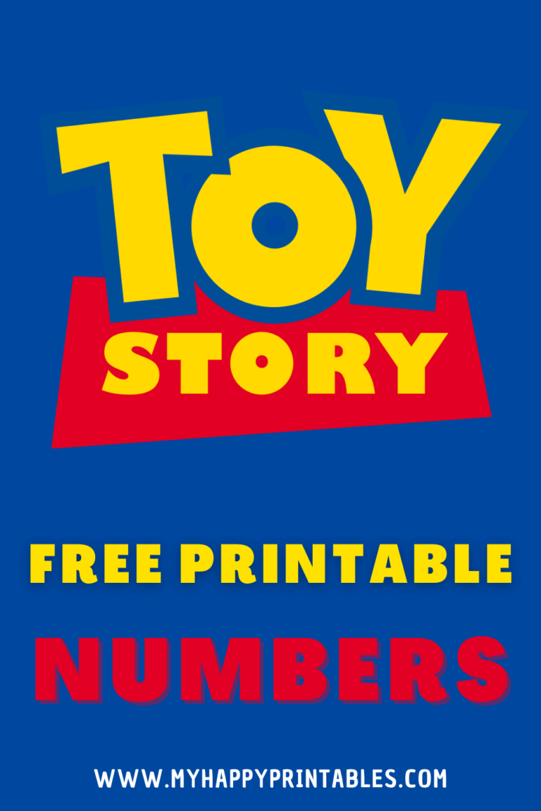 Free Printable Toy Story Numbers - My Happy Printables