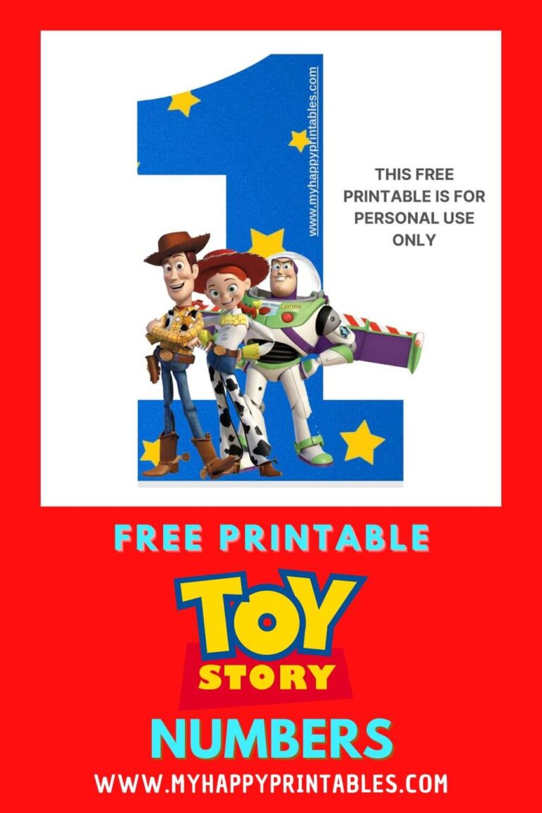 Free Printable Toy Story Numbers - My Happy Printables
