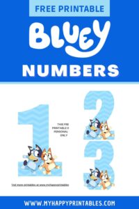 Free Printable Bluey Numbers - My Happy Printables