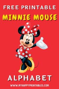 Free Printable Minnie Mouse Alphabet - My Happy Printables