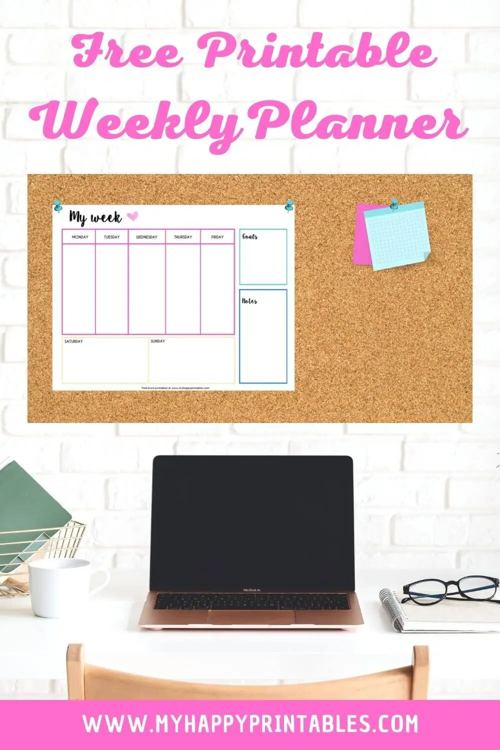 Free Printable Weekly Planner 1 - My Happy Printables
