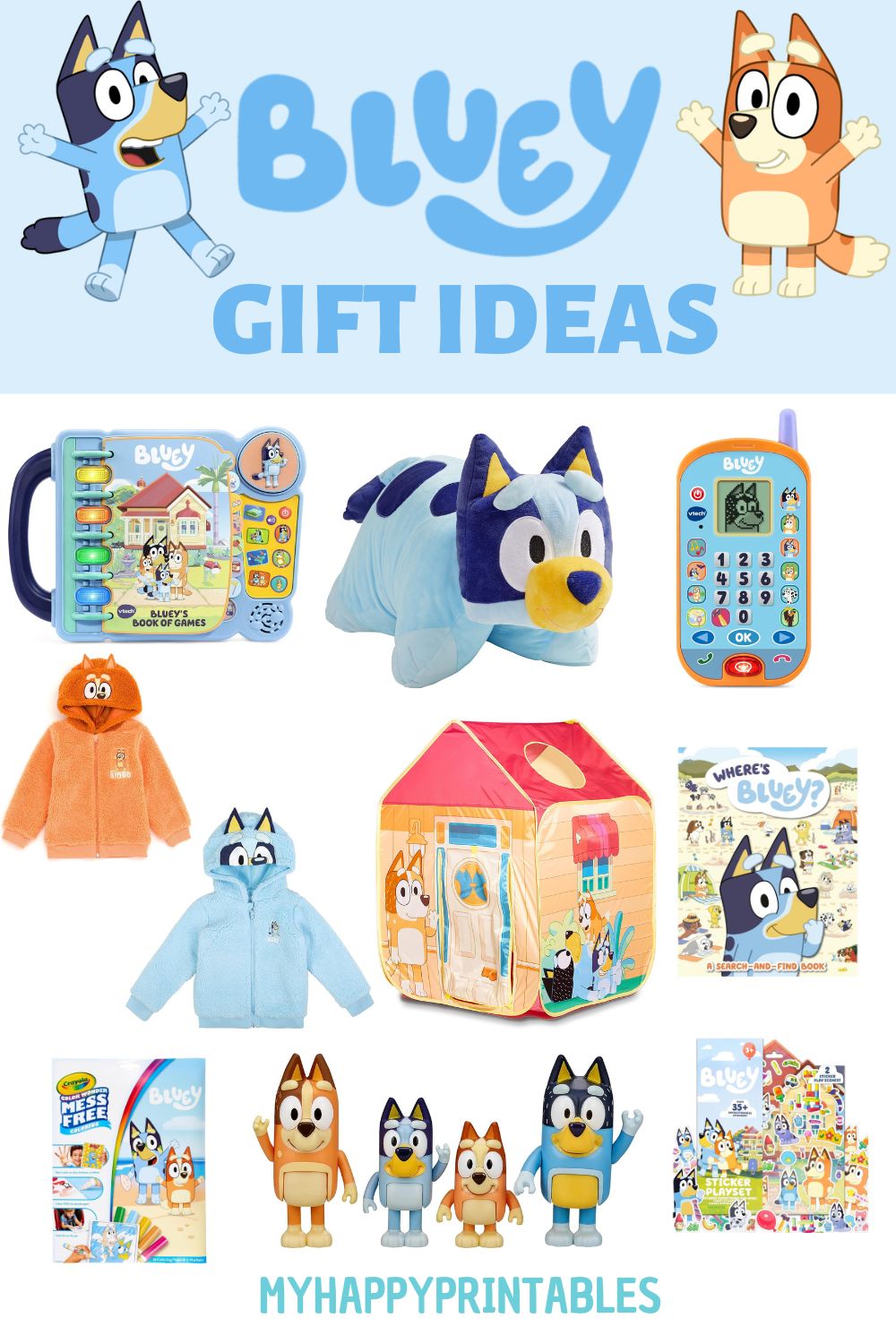 Bluey Gift Ideas for kids - My Happy Printables