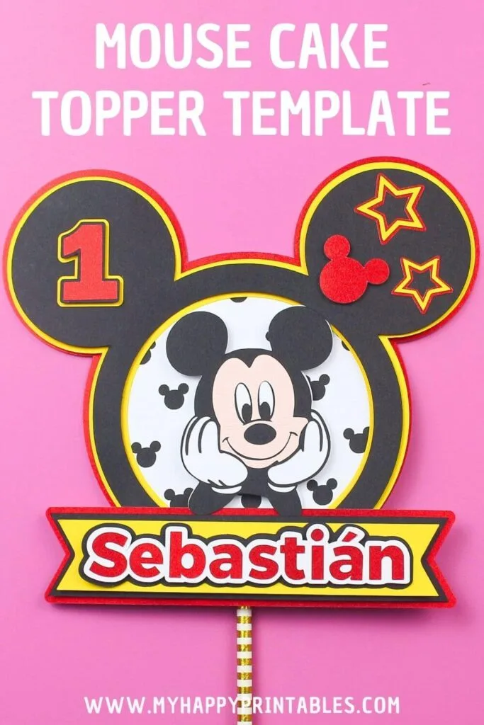 Printable Mickey Head Template